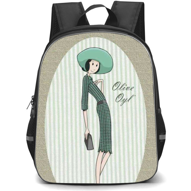 Popeye Olive Backpack StudentPack - Olive Oyl Vintage Art | Trendapack