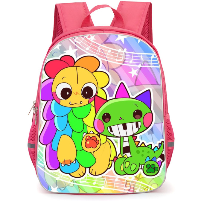 Poppy Play Time Backpack StudentPack - Yarnaby And Pianosaraus Smiling ...