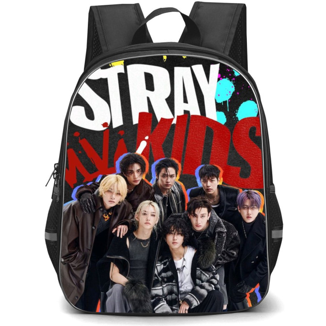 Stray Kids Backpack StudentPack - Stray Kids Member On Black Background ...