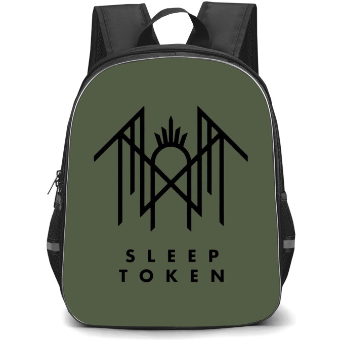 Sleep Token Backpack StudentPack - Sleep Token Logo Black And Green ...