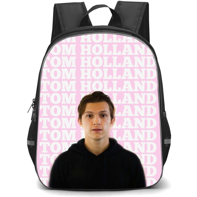 Pop Star Tom Holland Backpack StudentPack - Tom Holland Portrait Pink ...
