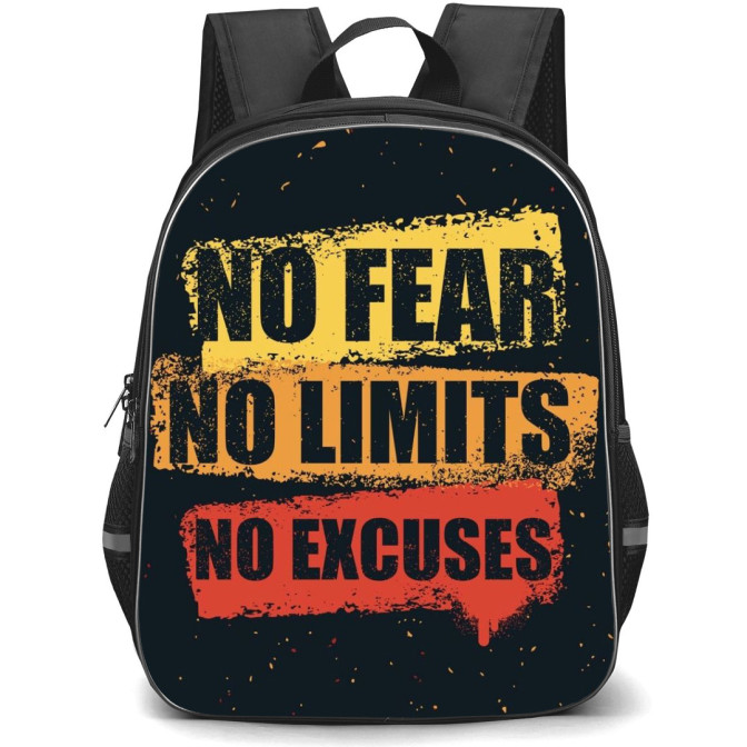 Quotes Backpack StudentPack - Quotes No Fear No Limits No Excuses ...