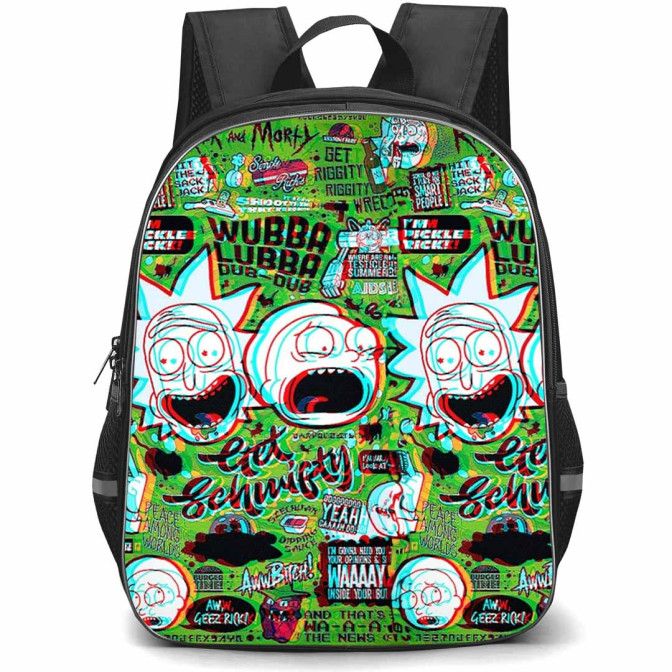 Rick And Morty Backpack StudentPack - Rick And Morty Quotes Poster ...