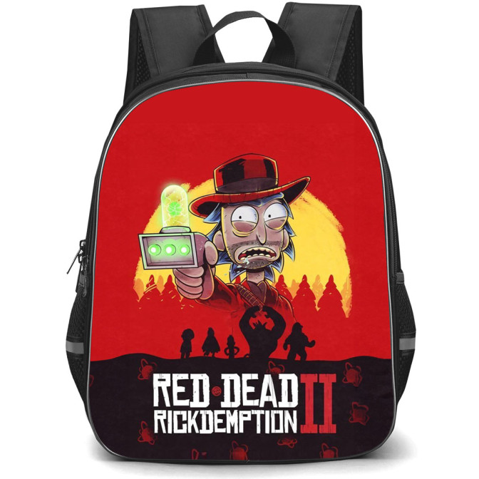 Rick And Morty Backpack StudentPack - Rick And Morty Red Dead ...