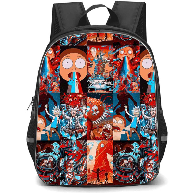 Rick And Morty Backpack StudentPack - Rick And Morty Retro Wallpapers ...