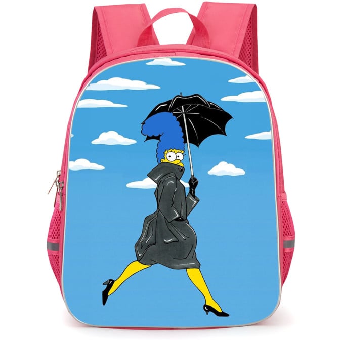 The Simpsons Marge Backpack StudentPack - Marge Walking With Umbrella ...