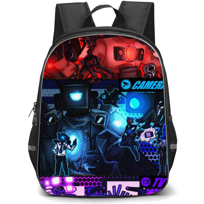 Skibidi Toilet Backpack StudentPack - Skibidi Toilet Character Pop Art ...