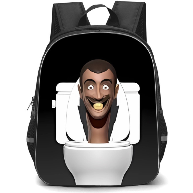 Skibidi Toilet Backpack StudentPack - Skibidi Toilet Smiling Cartoon ...