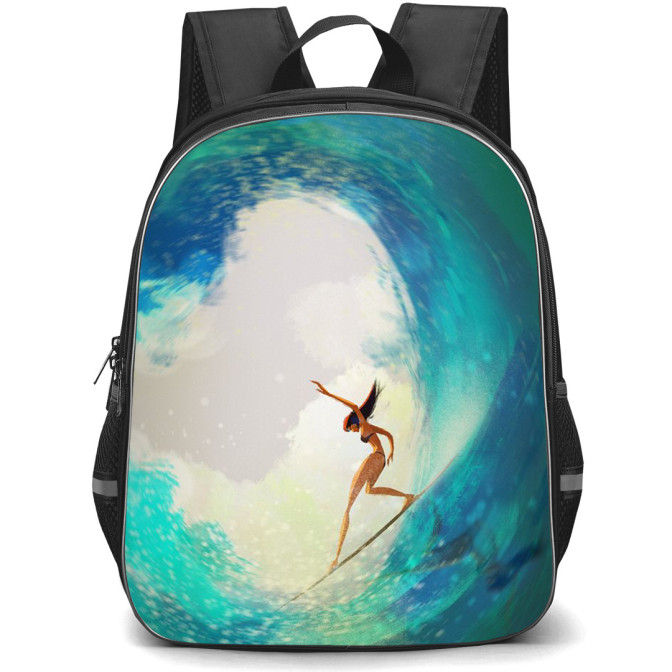 Surfing Backpack StudentPack - Surfing Girl Surfing Paiting Poster ...
