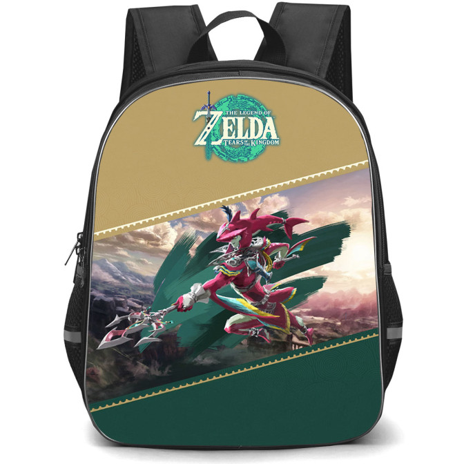 The Legend Of Zelda Sidon Backpack StudentPack - Sidon Holding Trident ...