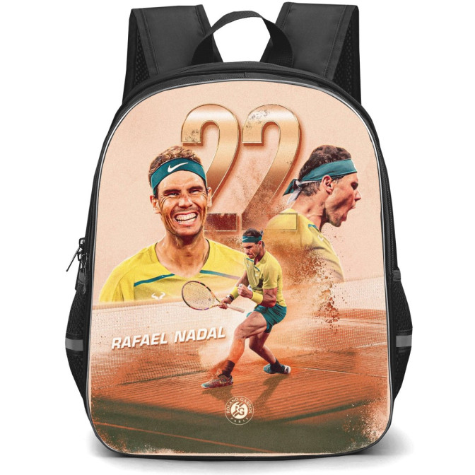 Rafael Nadal Backpack StudentPack - Rafael Nadal 22 Grand Slams Won ...