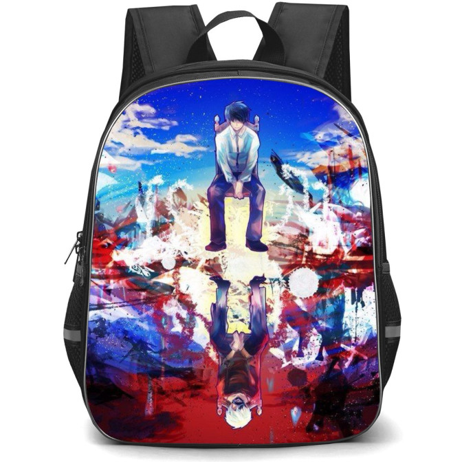Tokyo Ghoul Ken Kaneki Backpack StudentPack - Ken Kaneki Sitting on a ...