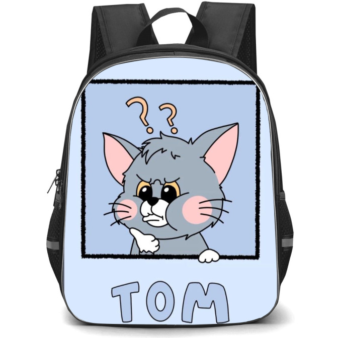 Tom and Jerry Tom Backpack StudentPack - Tom Question Marks Blue ...