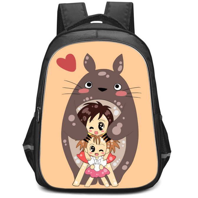 My Neighbor Totoro Backpack StudentPack - Totoro Standing On Orange ...