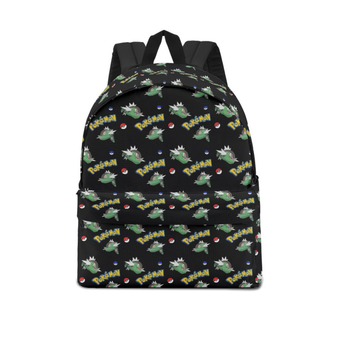 Pokemon Red Striped Basculin School Backpack Multicolor Schoolbag ...