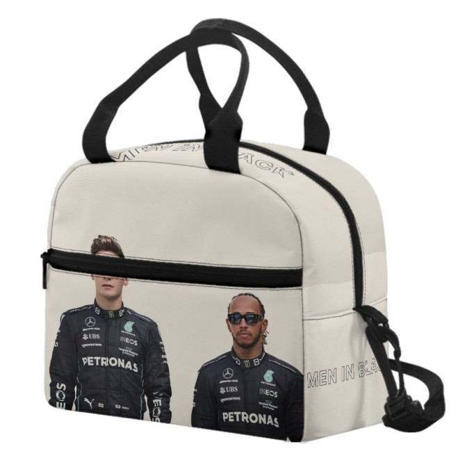 F1 Formula One Lunch Box - Lewis Hamilton And George Russell Poster ...