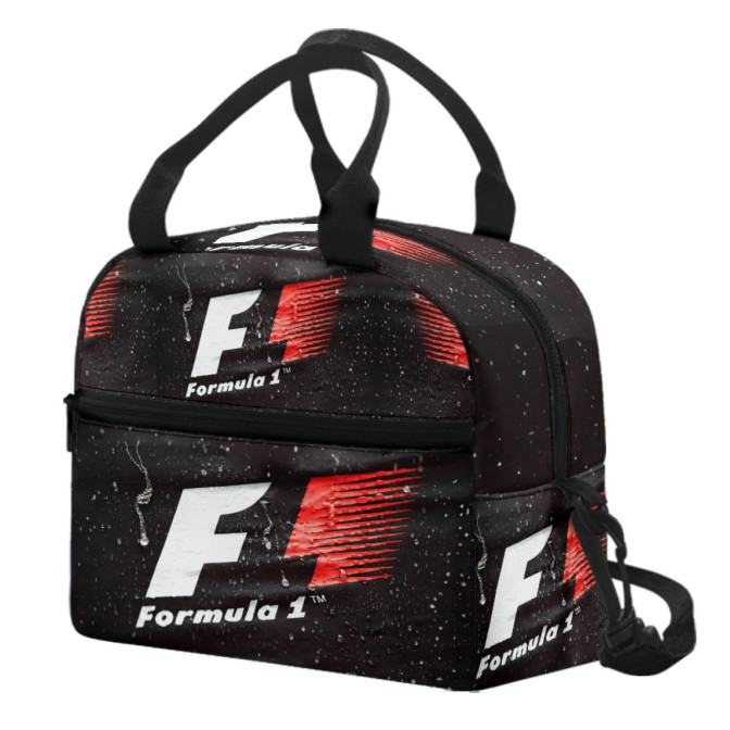 F1 Formula One Lunch Box - F1 Formula One Logo On Wet Dark Background ...