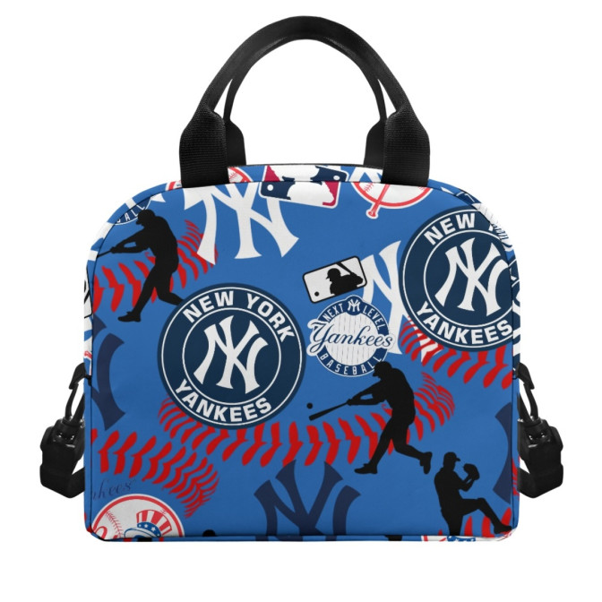 MLB New York Yankees Lunch Box - New York Yankees Mania Collage Logo ...