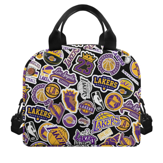 NBA Los Angeles Lakers Insulated Lunch Bag Box - Los Angeles Lakers ...