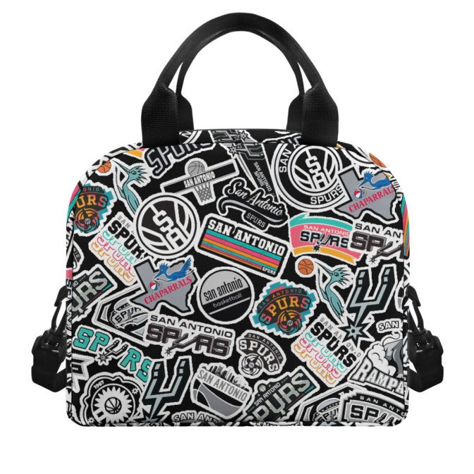 NBA San Antonio Spurs Insulated Lunch Bag Box - San Antonio Spurs Mania ...
