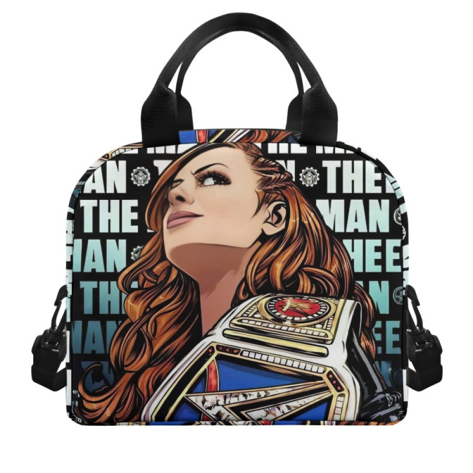 WWE Becky Lynch Lunch Box - Becky Lynch The Man Cartoon Art | Trendapack