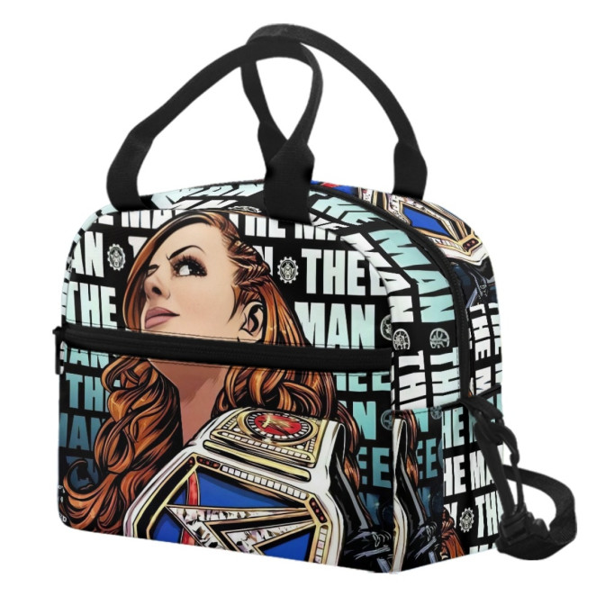 WWE Becky Lynch Lunch Box - Becky Lynch The Man Cartoon Art | Trendapack