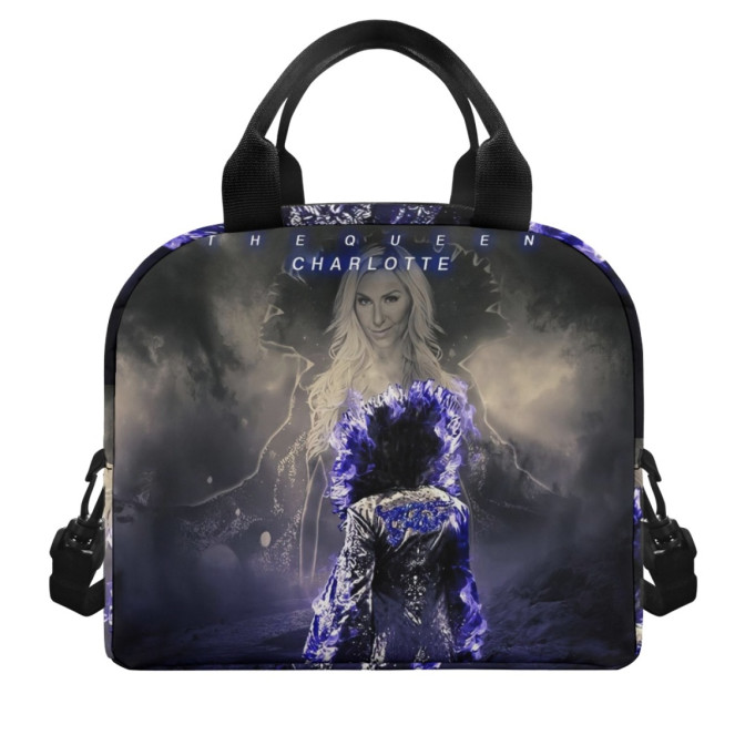 WWE Charlotte Flair Lunch Box - Charlotte The Queen Flair Back Portrait ...