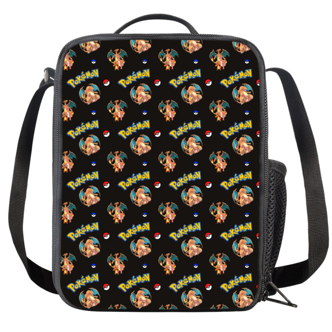 Pokemon Insulated Soft Lunch Box Lunchbox For School - Charmander ...