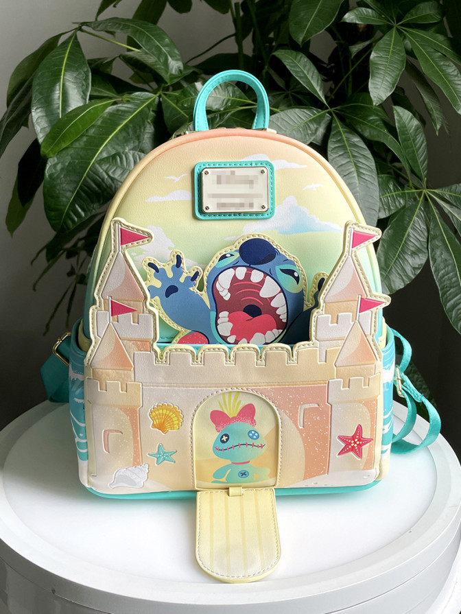 Stitch Sandcastle Beach Loungefly Mini Backpack - Stitch Sandcastle ...