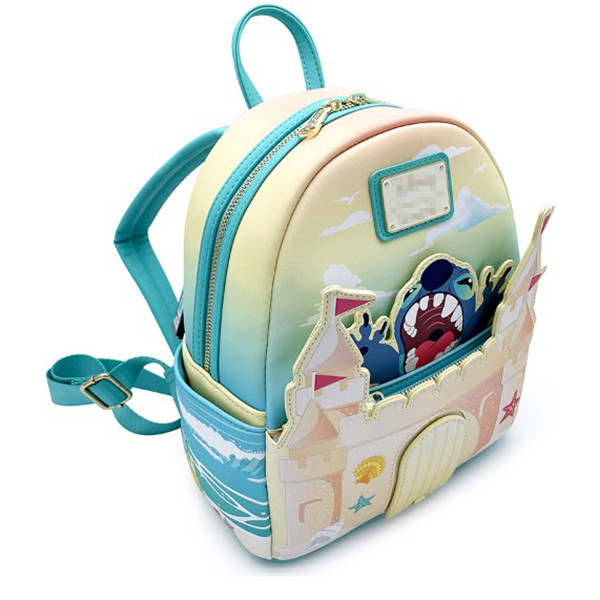 Stitch Sandcastle Beach Loungefly Mini Backpack - Stitch Sandcastle ...