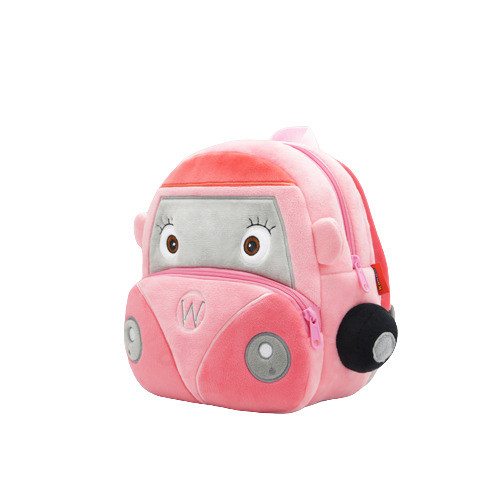 Kids Preschool Kindergarten Cute Backpack Rucksack Pink Car | Trendapack