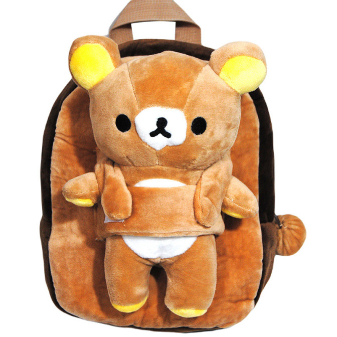 Rilakkuma Plush Kids Preschool Kindergarten Backpack Rucksack | Trendapack