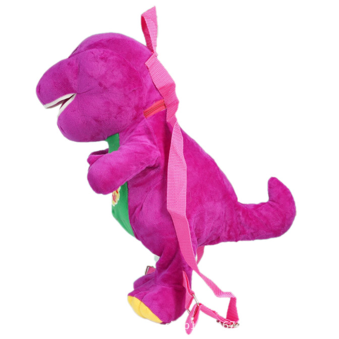Barney Plush Kids Preschool Kindergarten Backpack Rucksack | Trendapack