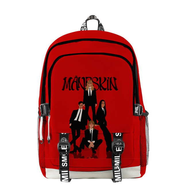 Maneskin Backpack Rucksack Red | Trendapack