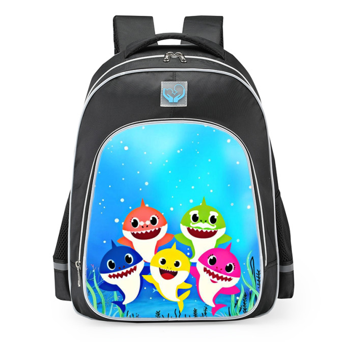 Baby Shark Characters School Backpack | Trendapack