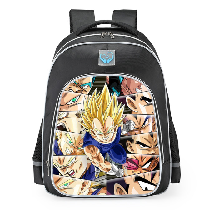 Dragon Ball Vegeta All Forms School Backpack | Trendapack