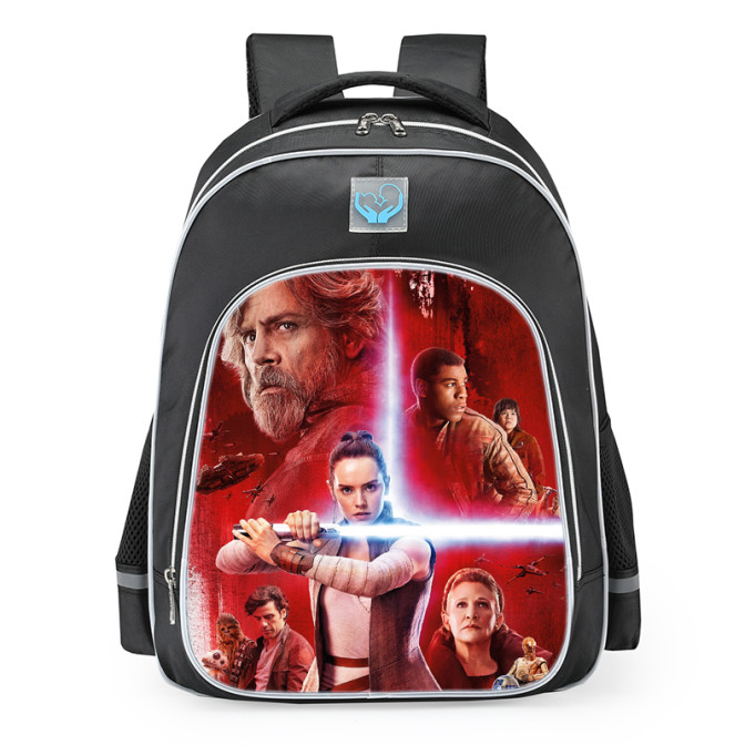 Star Wars The Last Jedi Characters Backpack Rucksack | Trendapack