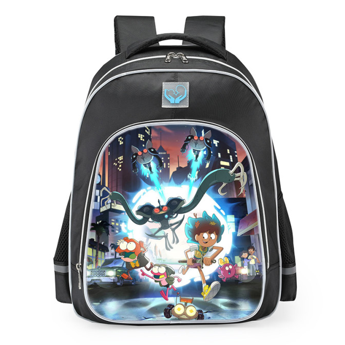 Amphibia Characters Disney School Backpack | Trendapack