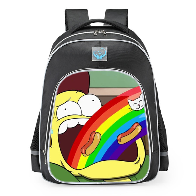 Bill Green Barfing Rainbow Big City Greens Disney School Backpack ...