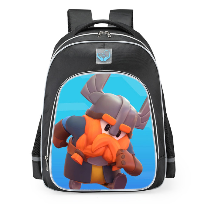Fall Guys Feisty Dwarf Skin School Backpack | Trendapack