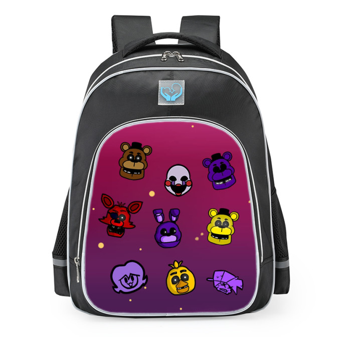Friday Night Funkin FNF VS FNAF Characters Icon School Backpack ...