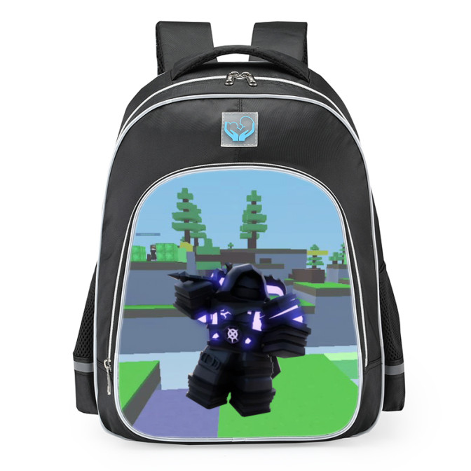 Roblox BedWars Barbarian Deep Void Skin School Backpack | Trendapack