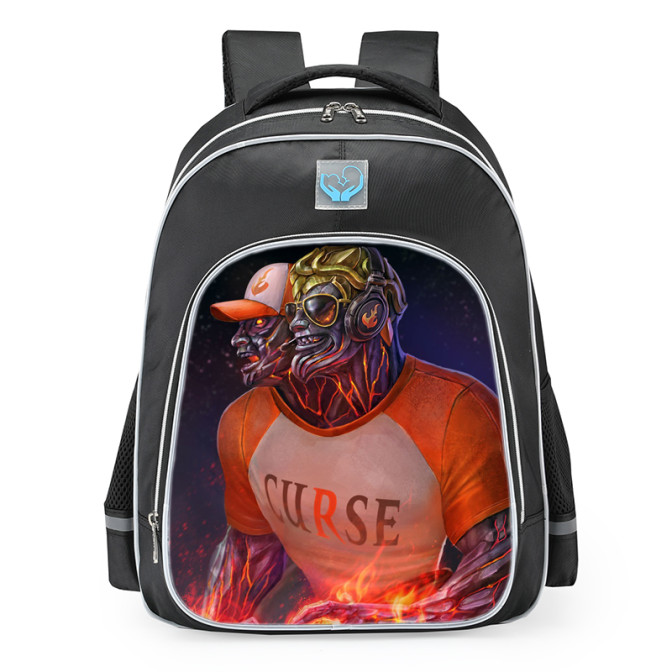 Smite Agni Curse Skin School Backpack | Trendapack