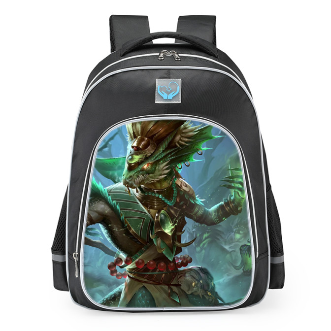 Smite Ah Puch Saurian Conjurer Skin School Backpack | Trendapack