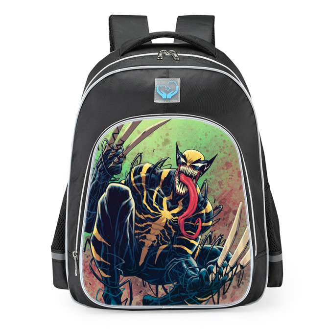 Marvel Wolverine Venom Comics Style School Backpack | Trendapack