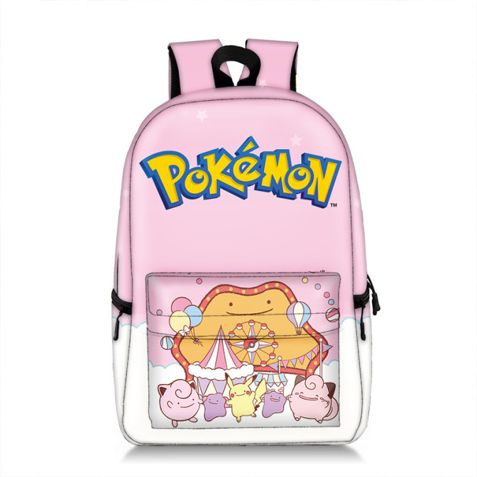 Pokemon Pikachu Ditto Clefairy Jigglypuff Backpack | Trendapack