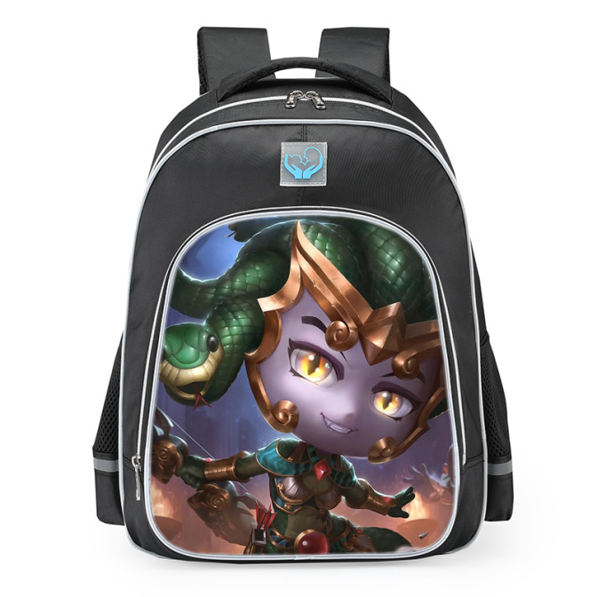 Smite Medusa Snakey Chibi Skin School Backpack | Trendapack