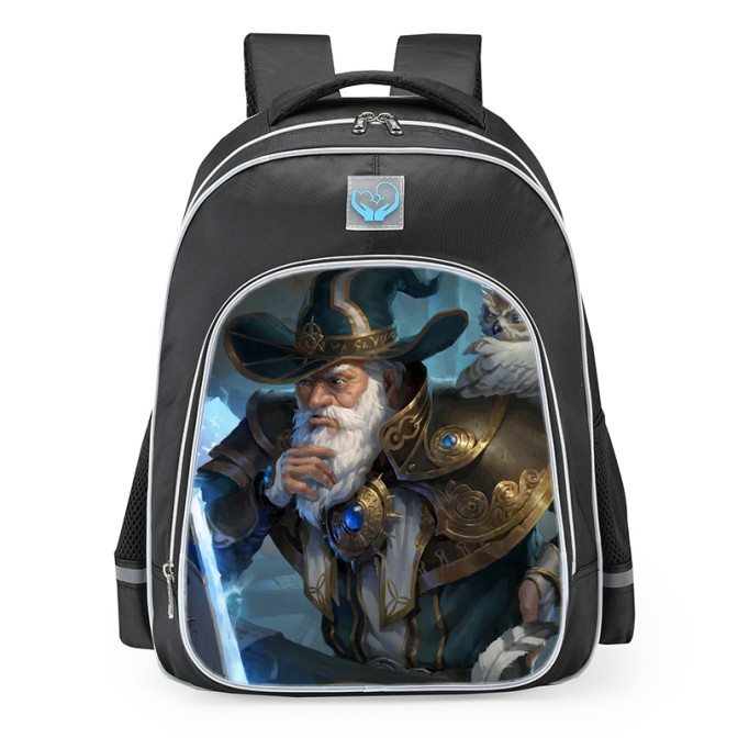Smite Merlin Wise Wizard Skin School Backpack | Trendapack