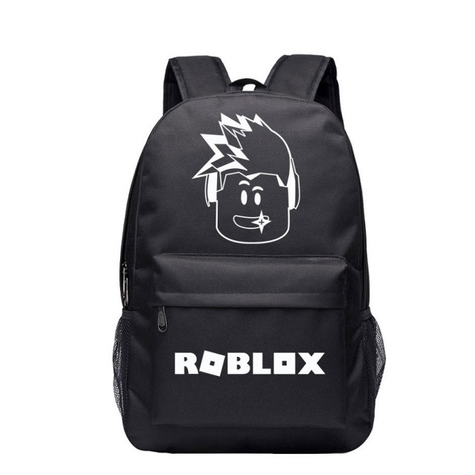 Roblox Standard Face Black Rucksack Backpack Schoolbag | Trendapack
