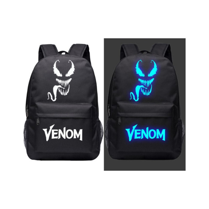 Venom Glow in the Dark Face Rucksack Backpack Schoolbag | Trendapack